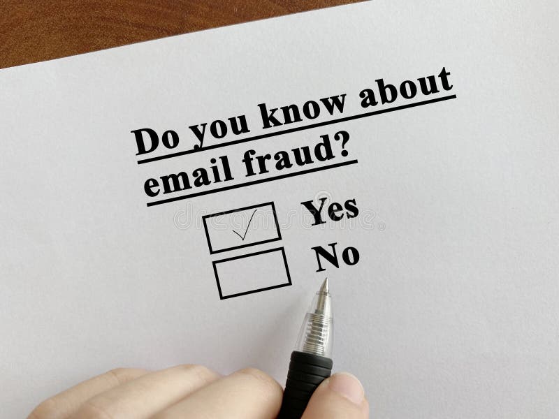 Questionnaire about Scam and Fraud Stock Photo - Image of danger ...