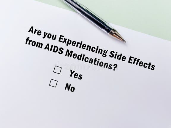 Questionnaire about Side Effects Stock Illustration - Illustration of ...