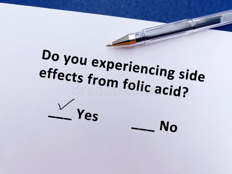 Questionnaire about Side Effects Stock Illustration - Illustration of ...