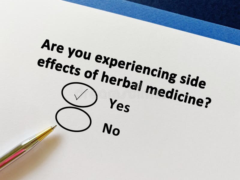 Questionnaire about Side Effects Stock Illustration - Illustration of ...