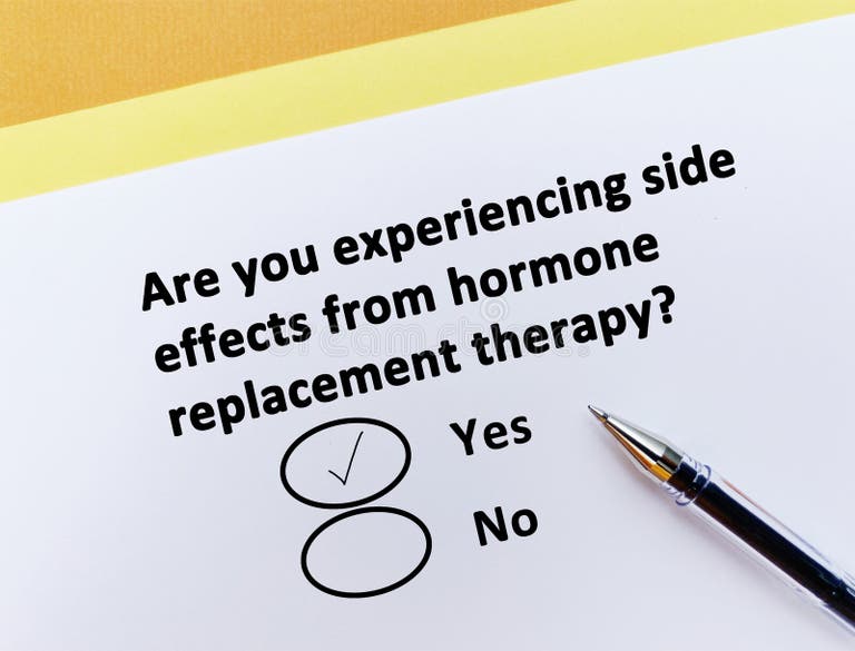 Questionnaire about Side Effects Stock Illustration - Illustration of ...