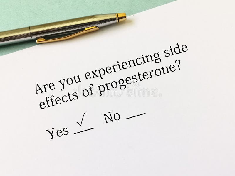 Questionnaire about Side Effects Stock Illustration - Illustration of ...