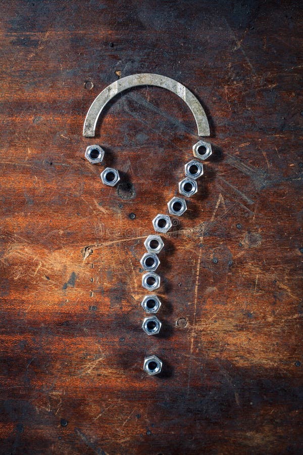 Questionnaire Sign Written with Screws Stock Image - Image of cogwheel ...