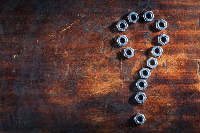 Questionnaire Sign Written with Screws Stock Photo - Image of handyman ...