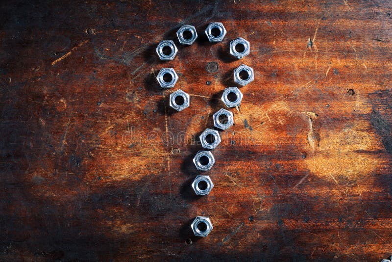 Questionnaire Sign Written with Screws Stock Image - Image of cogwheel ...