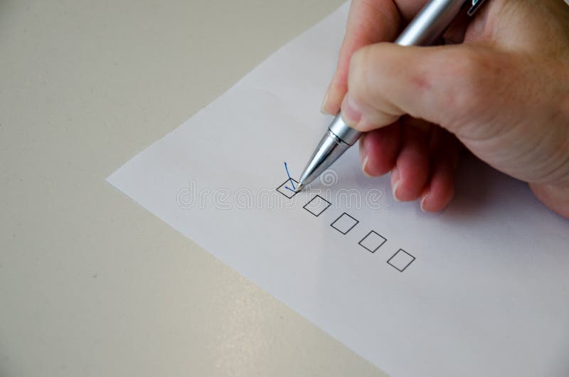 Questionnaire stock photo. Image of hand, checklist, questionnaire ...