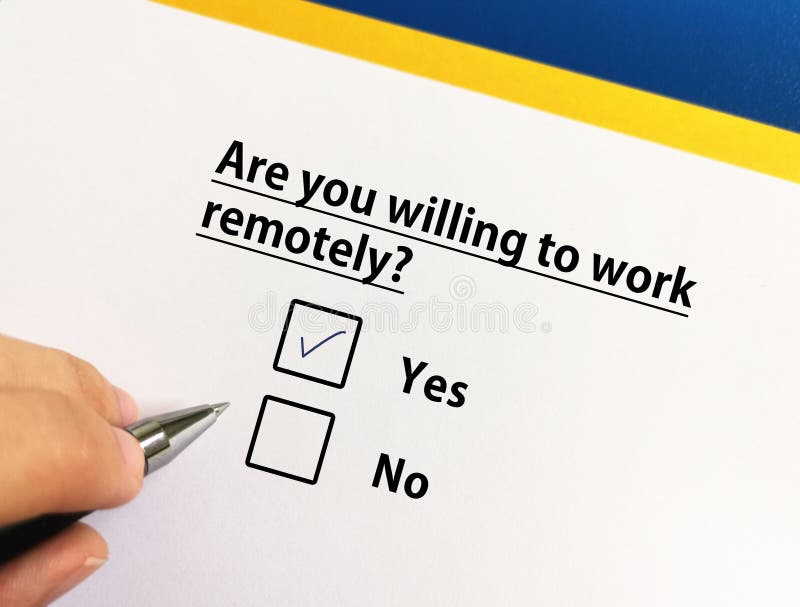 Questionnaire about Work and Environment for Employees Stock Image ...