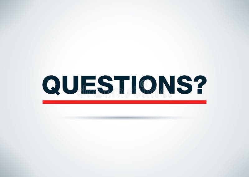 Questions? Abstract Flat Background Design Illustration Stock ...