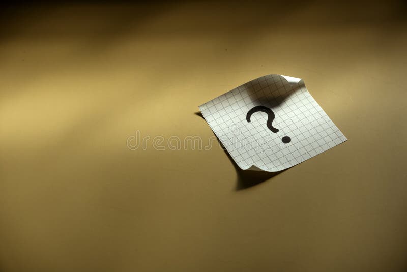 Questions and Answer Concept. Question Mark Written on Paper Stock ...