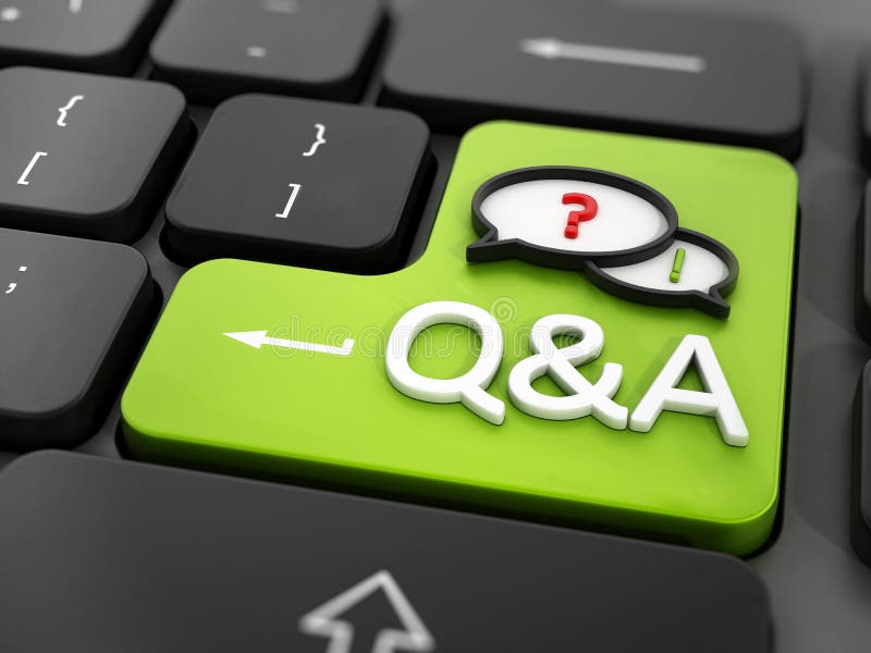 Question and Answers Cubes Symbol Stock Illustration - Illustration of ...