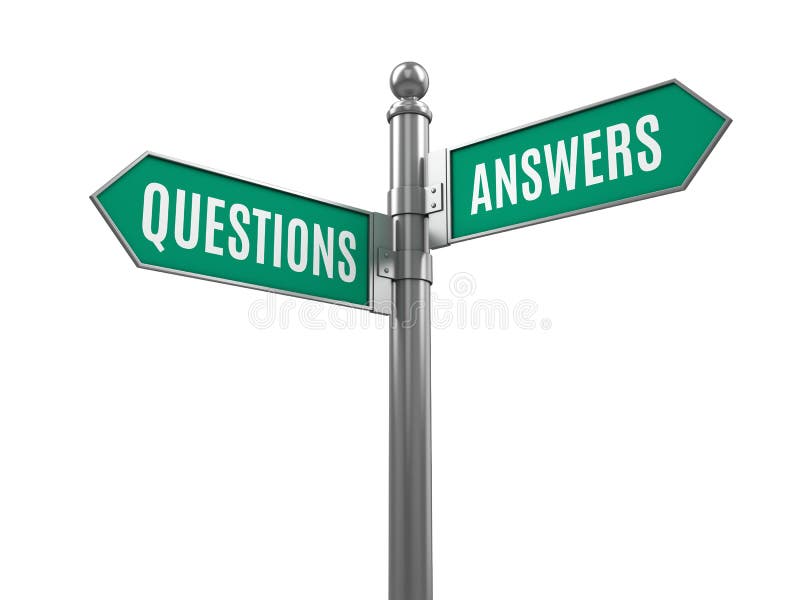 Questions and Answers Road Signs on White Stock Illustration ... Questions and Answers Road Signs on White Stock Illustration ...
