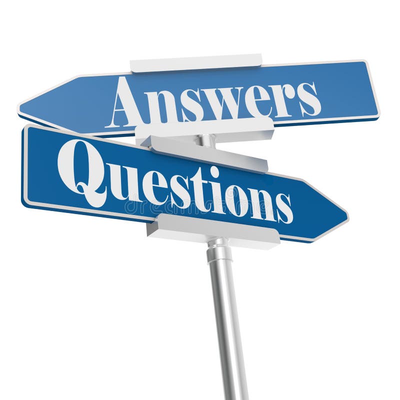 Questions and Answers Signs Stock Illustration - Illustration of point ...