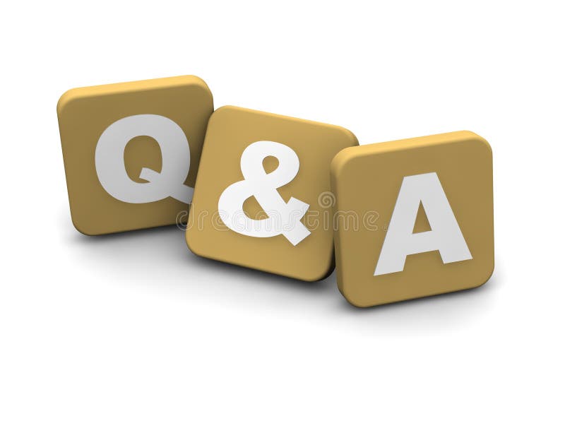 Questions and answers text stock illustration. Illustration of concept ...