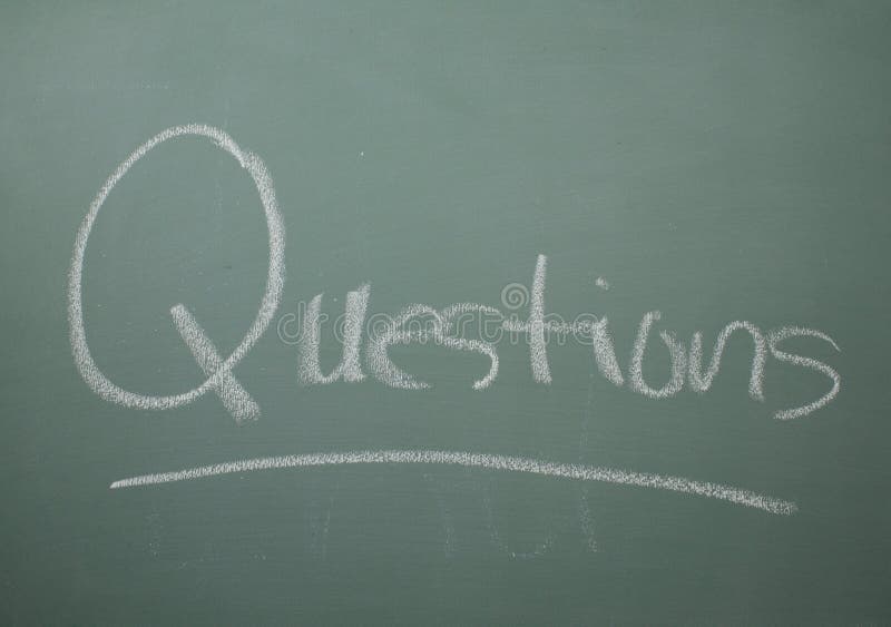 Questions for the class stock image. Image of blackboard - 13515719