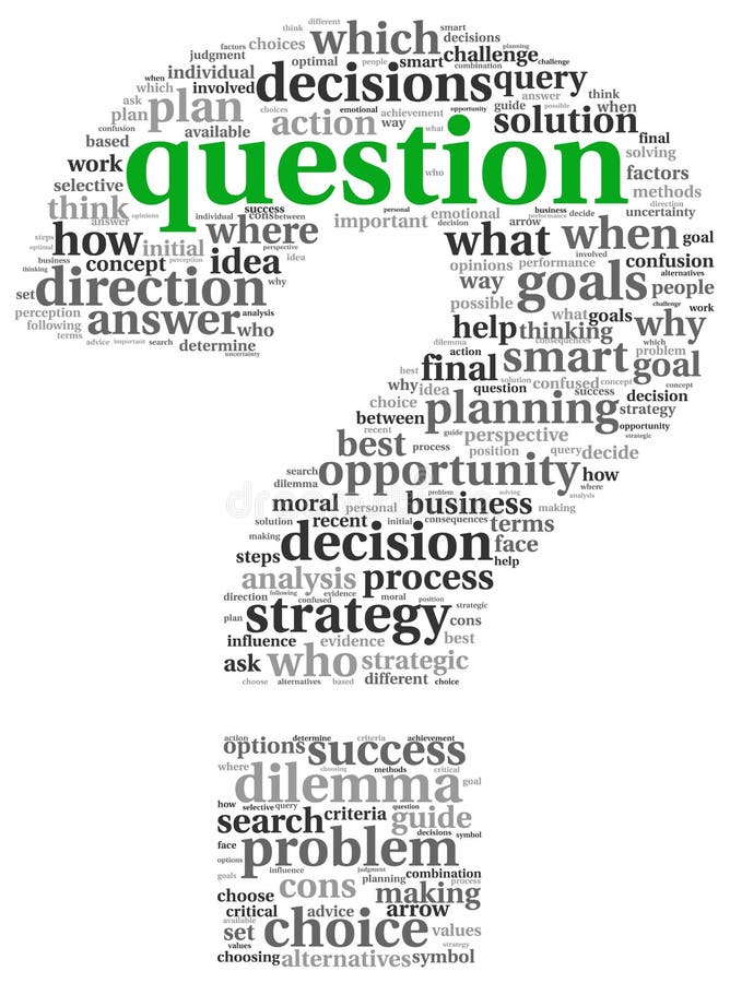 Questions Dans Le Point D'interrogation Illustration Stock ...