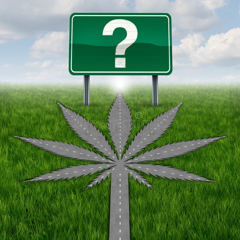 Questions De Marijuana De Cannabis Illustration Stock - Illustration du ...