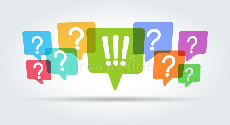 Questions and idea concept stock vector. Illustration of nature - 230734465