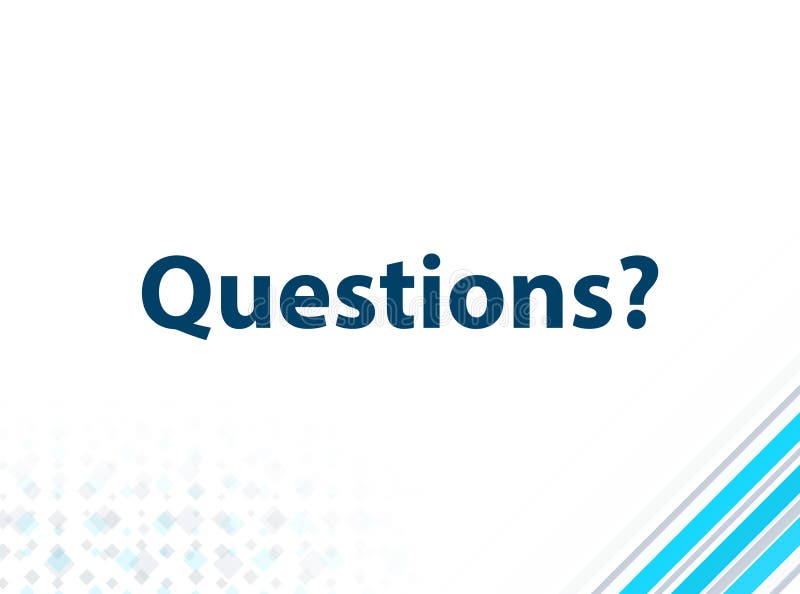 Questions? Modern Flat Design Blue Abstract Background Stock ...