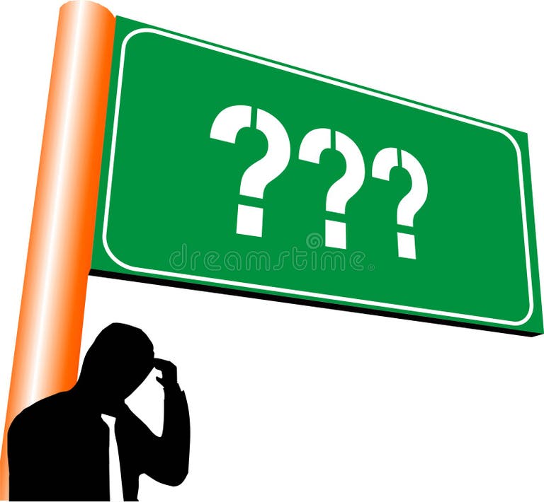 Questions mark and doubt stock illustration. Illustration of rule ...