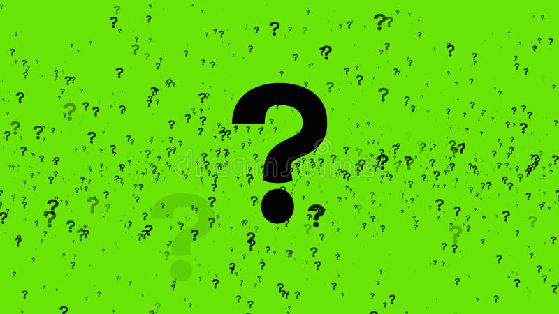Flying Question Mark on Green Screen. Stock Footage - Video of request ...