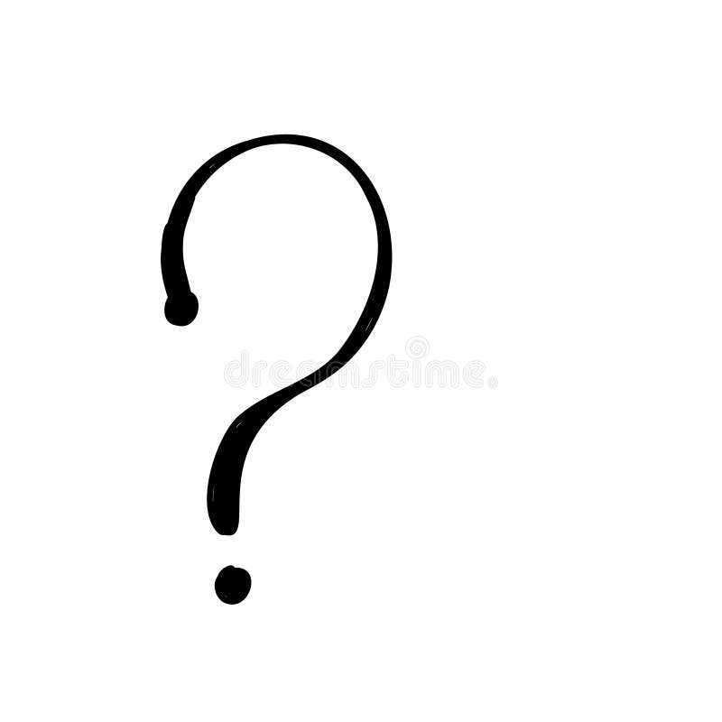Questions Marks. Hand Drawn Doodle Ask Sign Set Stock Vector ...