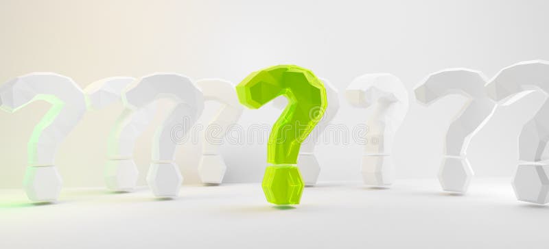 Questions Marks Modern and Light Grey White Background Graphic 3d ...