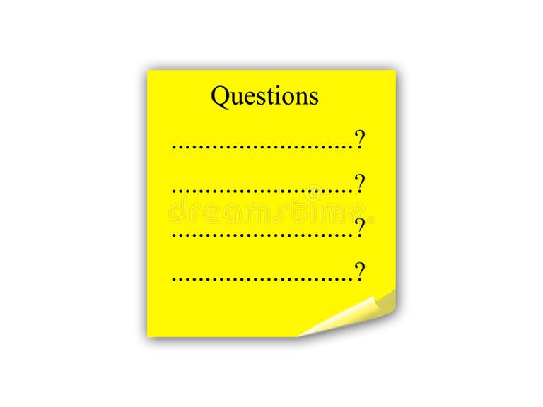 Question Mark Sticky Note Stock Illustrations – 587 Question Mark ...