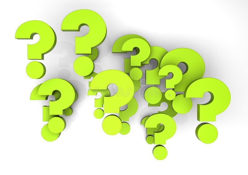 Group of questions stock illustration. Illustration of dimensional ...