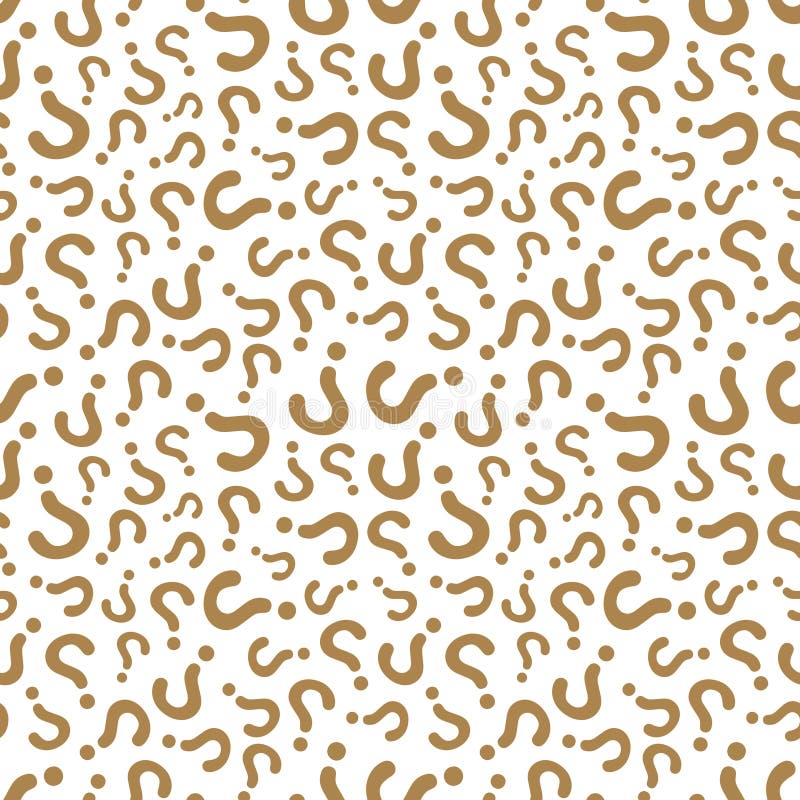 Questions. Seamless Pattern. Stock Vector - Illustration of knowledge ...