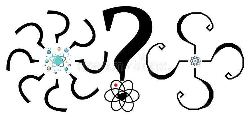 Questions Surround an Atomic Nucleus Vector Graphics Illustration Stock ... Questions Surround an Atomic Nucleus Vector Graphics Illustration Stock ...