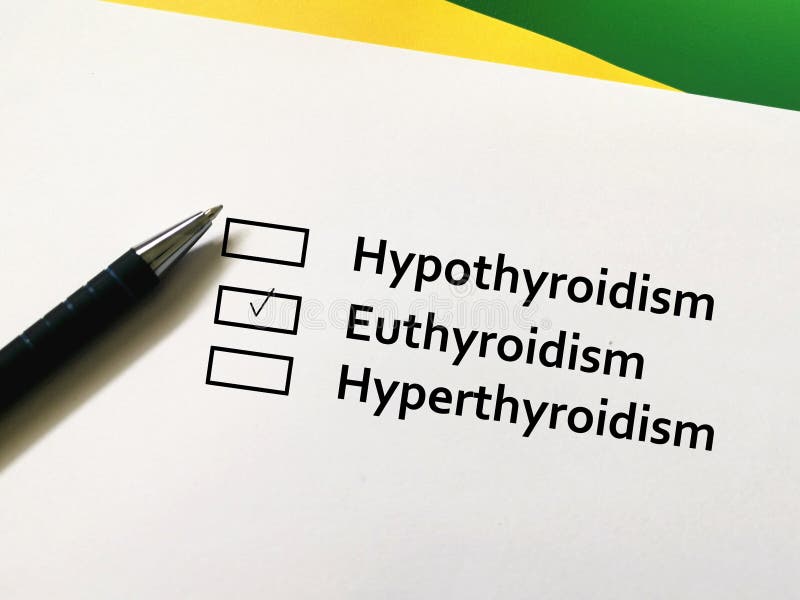 Questions about Thyroid Pathology Stock Image - Image of disease ...