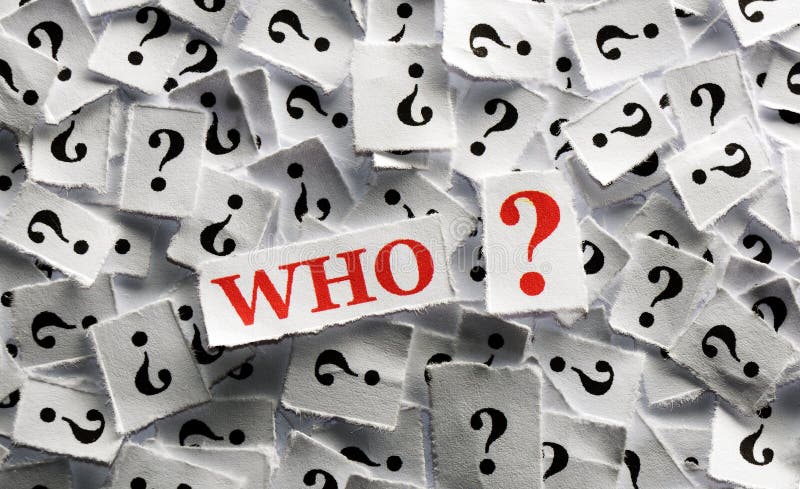 Who? stock photo. Image of characters, investigate, grunge - 6405188