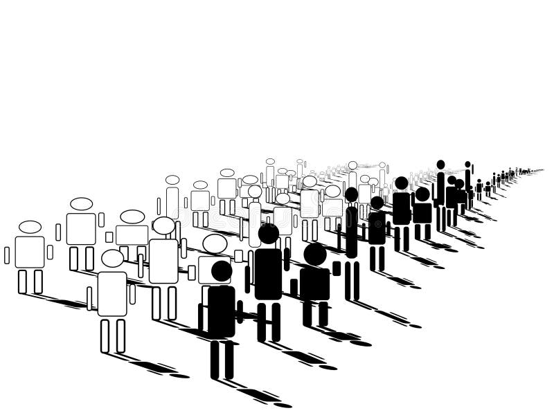 Queue stock illustration. Illustration of clipart, time - 23729188