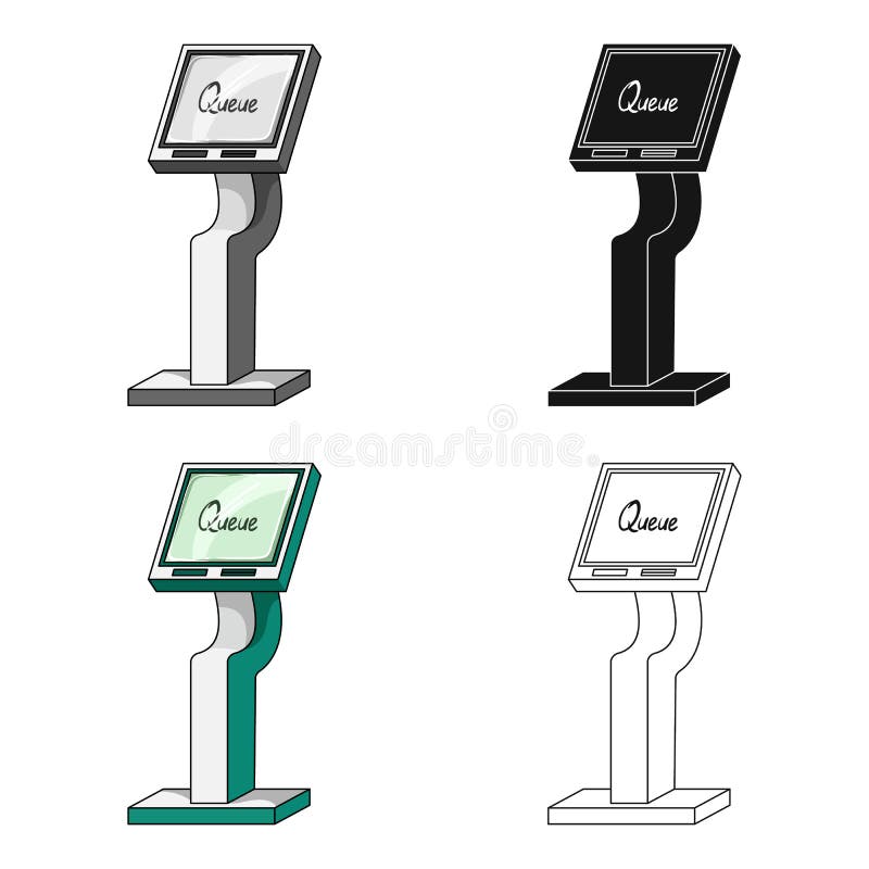 Queue, access terminal. stock vector. Illustration of information ...