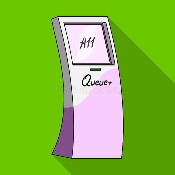 Queue, Access Terminal. Terminals Single Icon in Flat Style Isometric ...