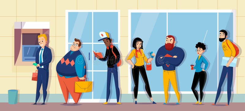 Bank Queue Stock Illustrations – 677 Bank Queue Stock Illustrations ...