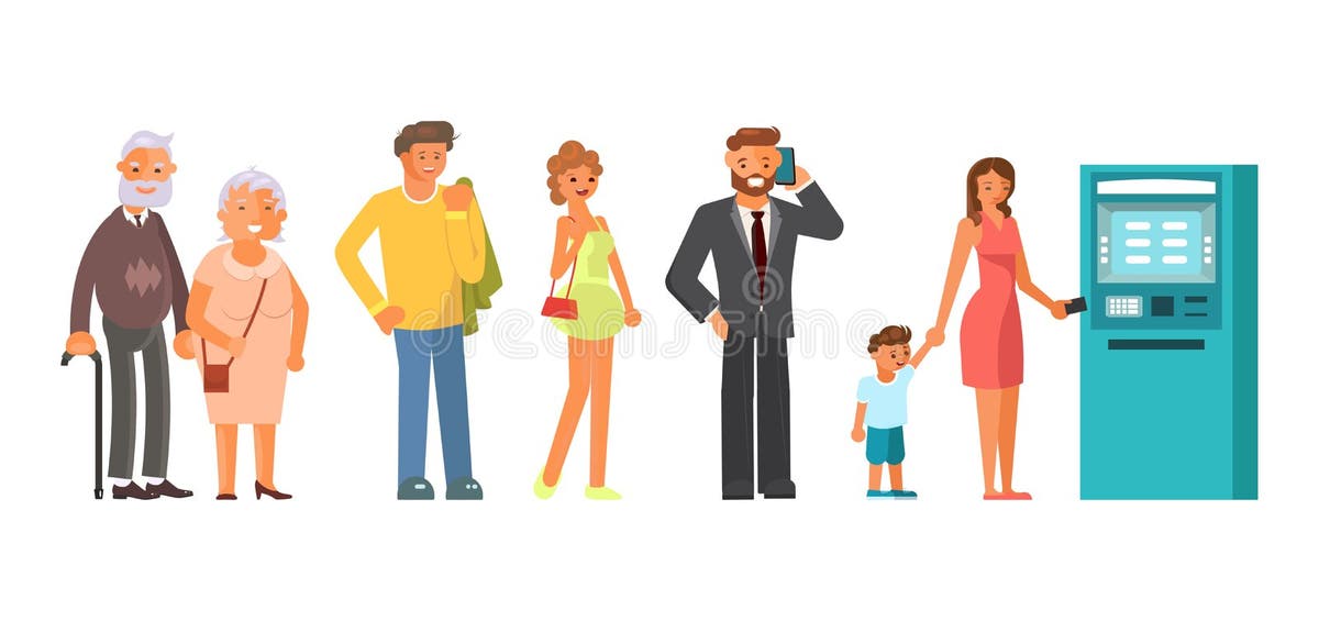 Queue Background Stock Illustrations – 6,566 Queue Background Stock ...