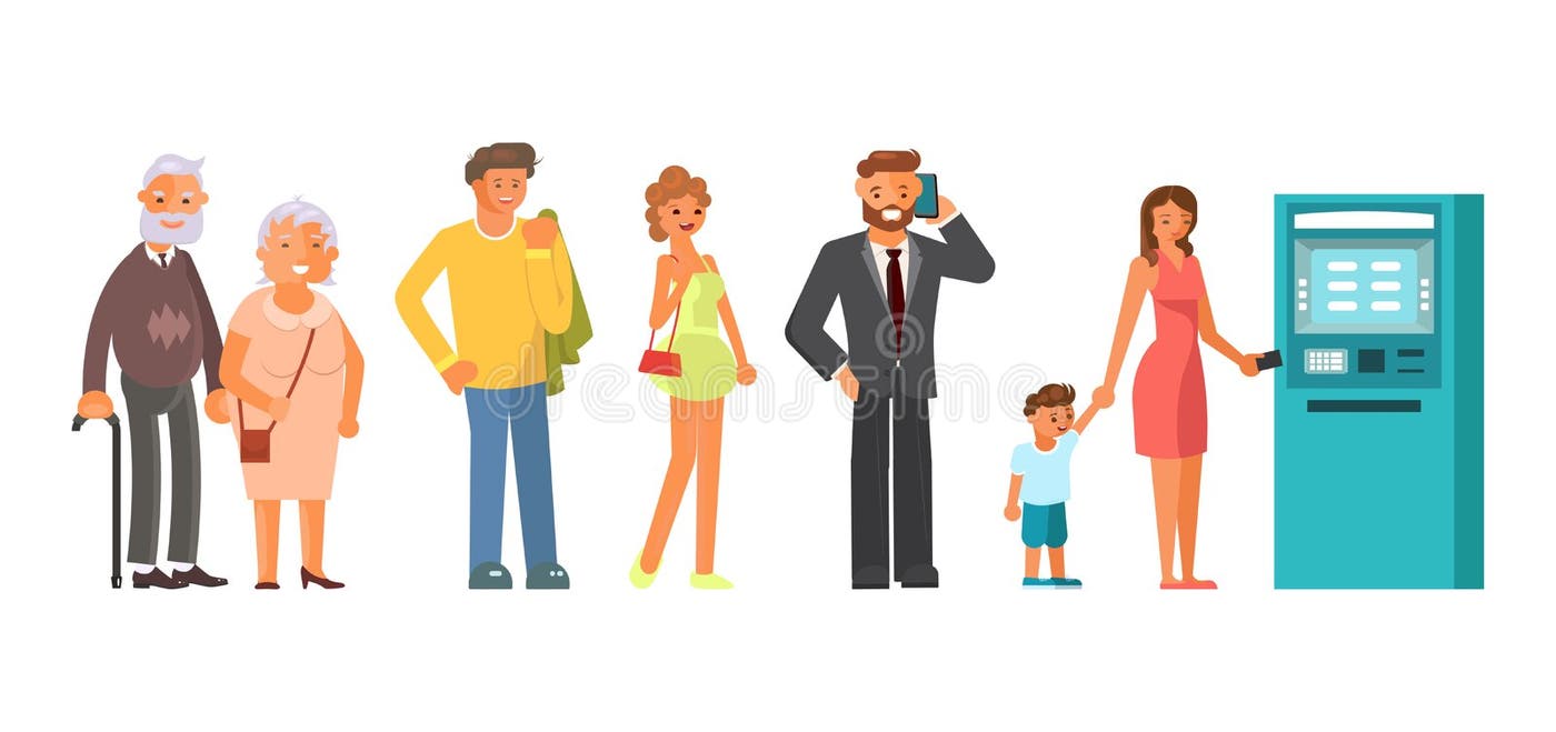 Queue Background Stock Illustrations – 6,566 Queue Background Stock ...