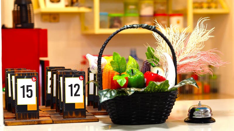 Queue Boards and Some Properties of Restaurant Stock Photo - Image of ...