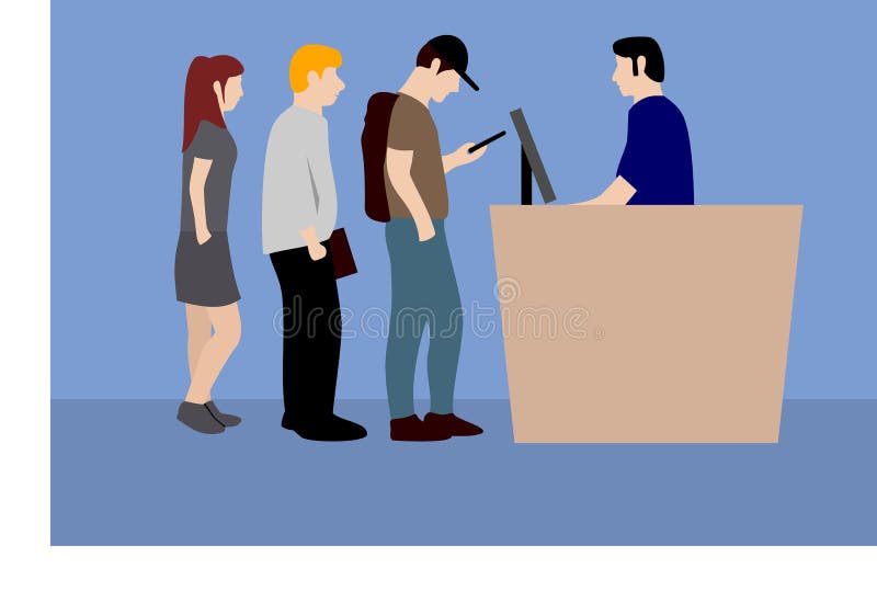 Kids Queue Stock Illustrations – 205 Kids Queue Stock Illustrations ...