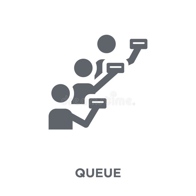 Queue Icon from Birthday and Party Collection. Stock Vector ...