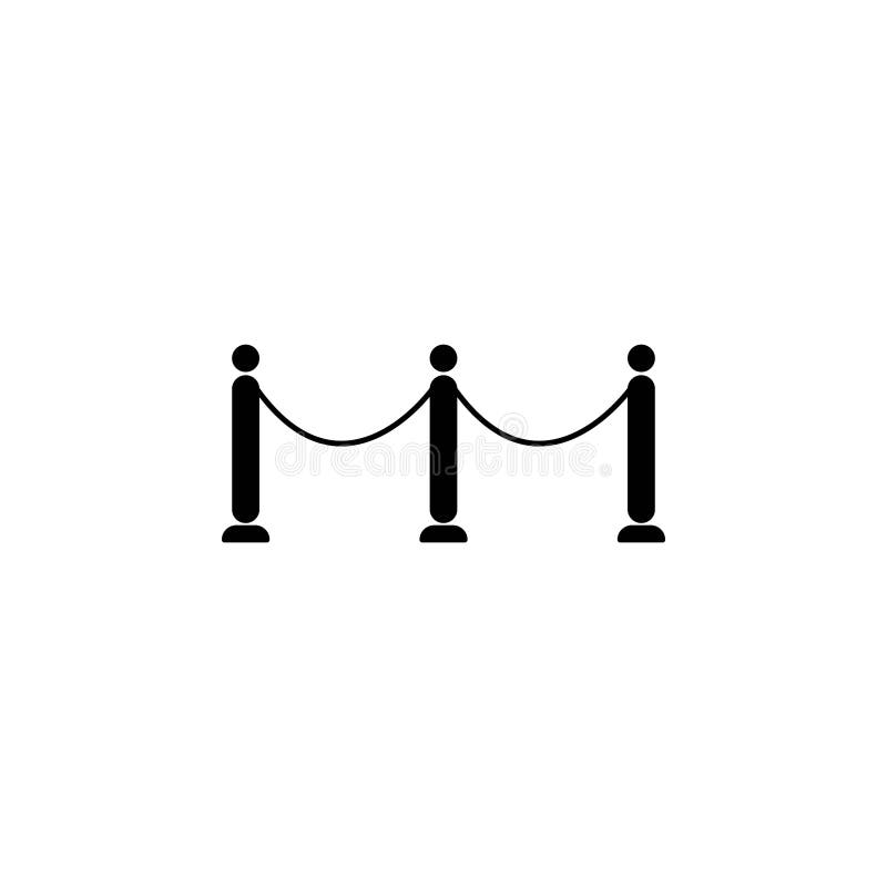 Queue Icon, Symbol Line Design Template Stock Vector - Illustration of ...