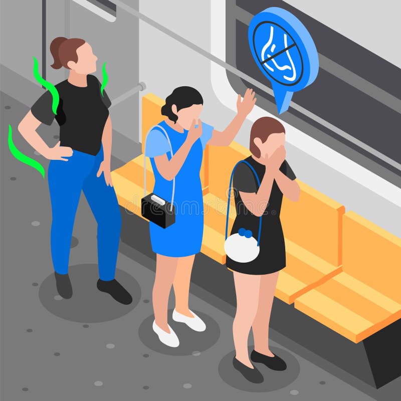 Queue Isometric and Colored Composition Stock Illustration ... Queue Isometric and Colored Composition Stock Illustration ...