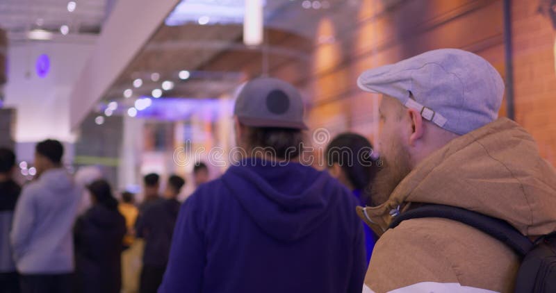 People waiting in line stock illustration. Illustration of members ...