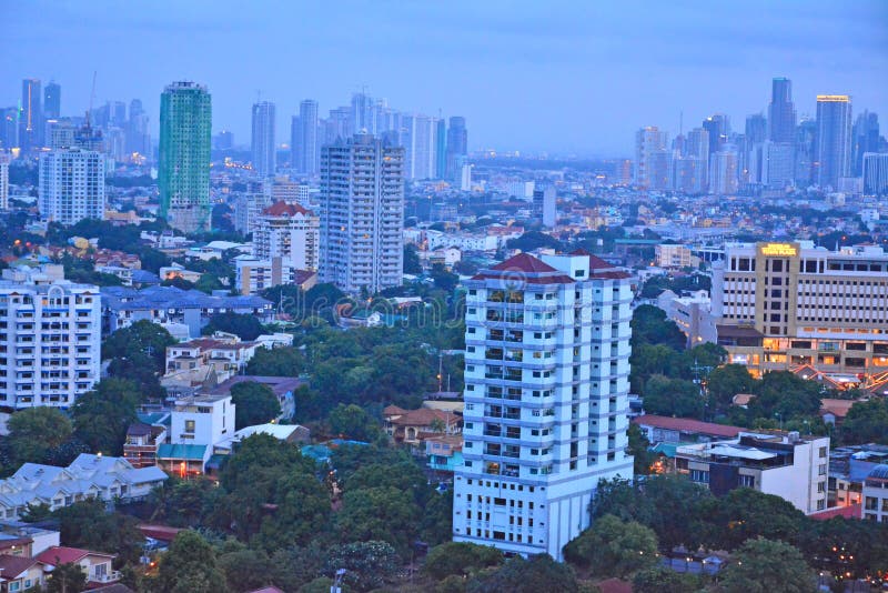 Quezon City Overview in Philippines Editorial Photography - Image of ...