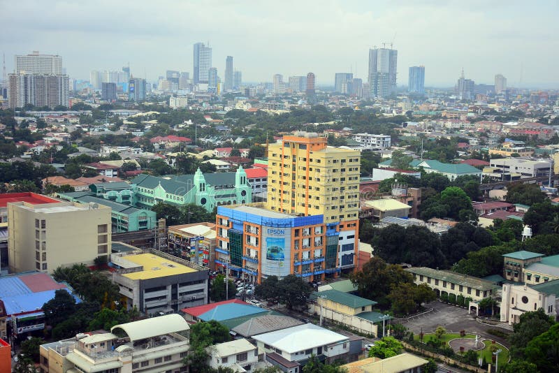 Quezon City Overview in Philippines Editorial Stock Image - Image of ...