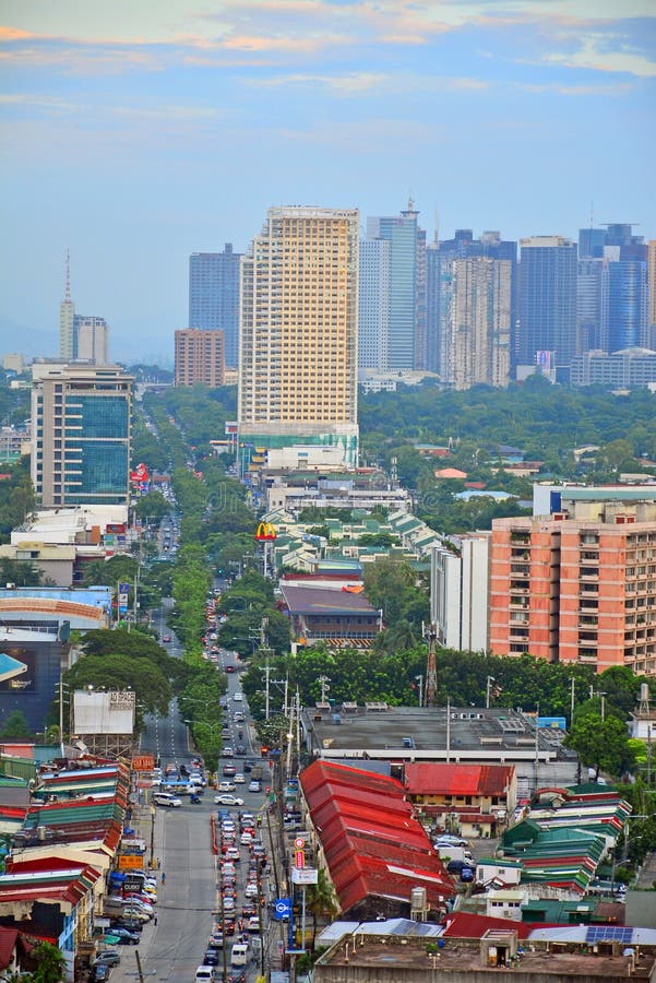 Quezon City Overview in Philippines Editorial Image - Image of morning ...