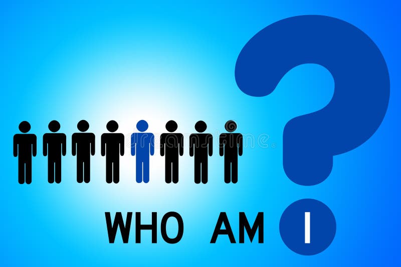 ¿Quién son yo? stock de ilustración. Ilustración de confidente - 62364156
