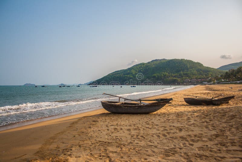 Qui Nhon beach stock photo. Image of asia, peaceful, vietnamese - 79169214