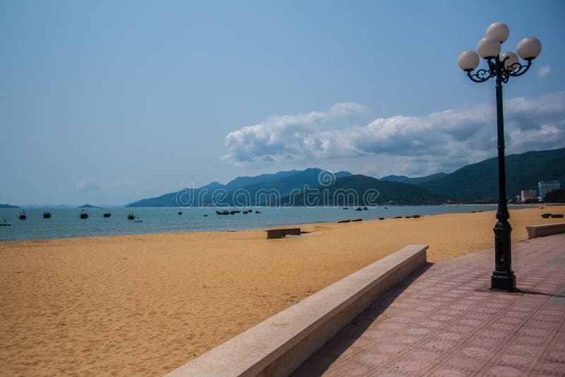 Qui Nhon beach stock image. Image of asia, nhon, view - 79170257